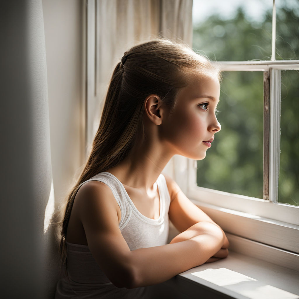 11 year old girl in underwere Looking out of the window by Red_eminem ...