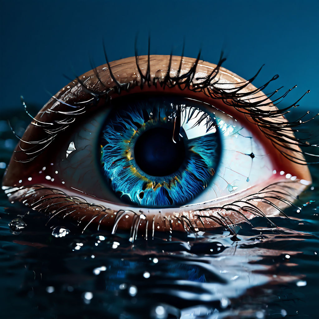 The most crying eye with big water in realistic png by Skryabin Uran ...