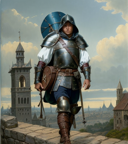 Medieval adventurer with scaly skin and gentle features by SicShark ...