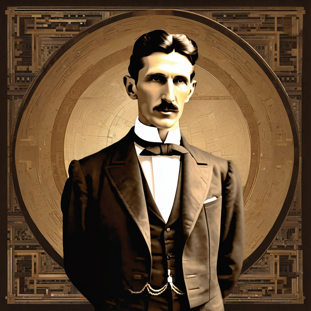 Nikola Tesla portrait photo by Tu Minh Thien - Playground