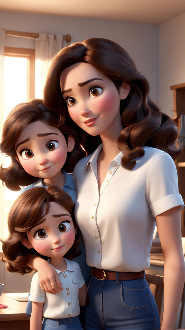 Pixar style. 3d animation. Kate is a woman 30 years old by RP D ...
