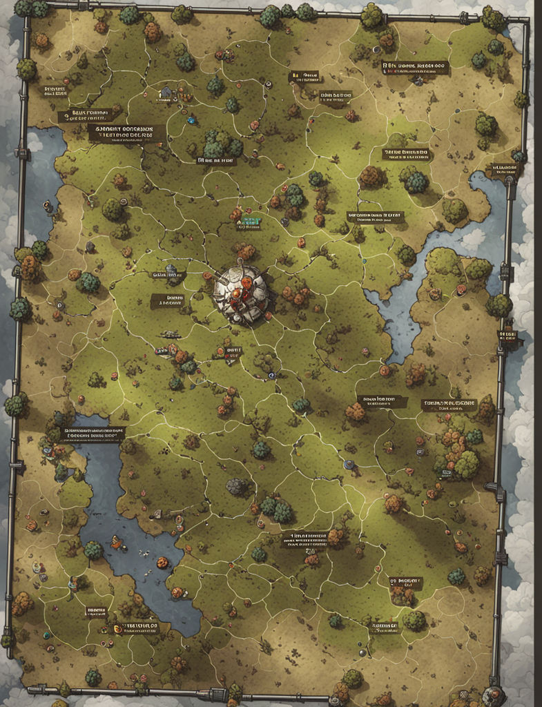 Top-down view battle map in a Warhammer 40000 style by Akkuratnyy ...