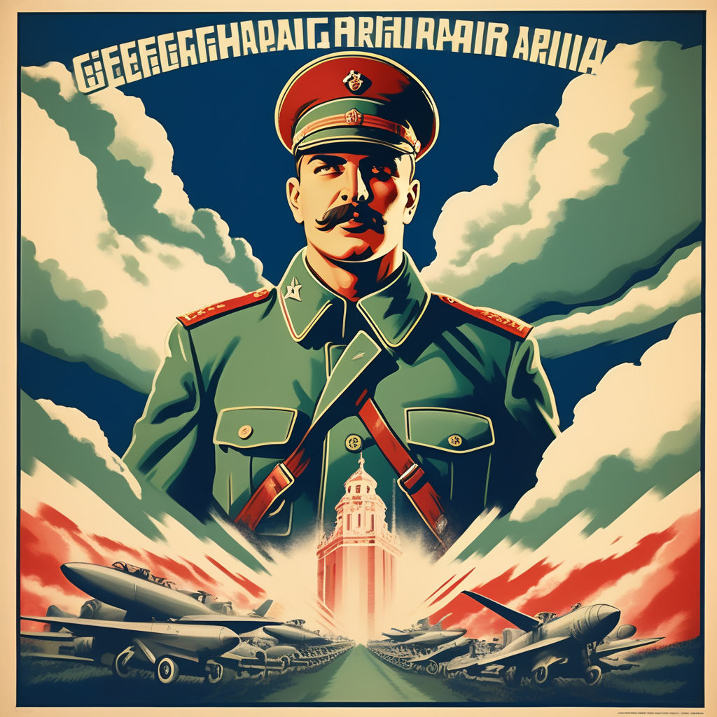 Generate Bulgarian military propaganda poster by bulgar nationalist ...