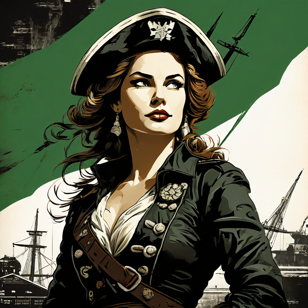 Dutch female pirate portrait by Torgab - Playground