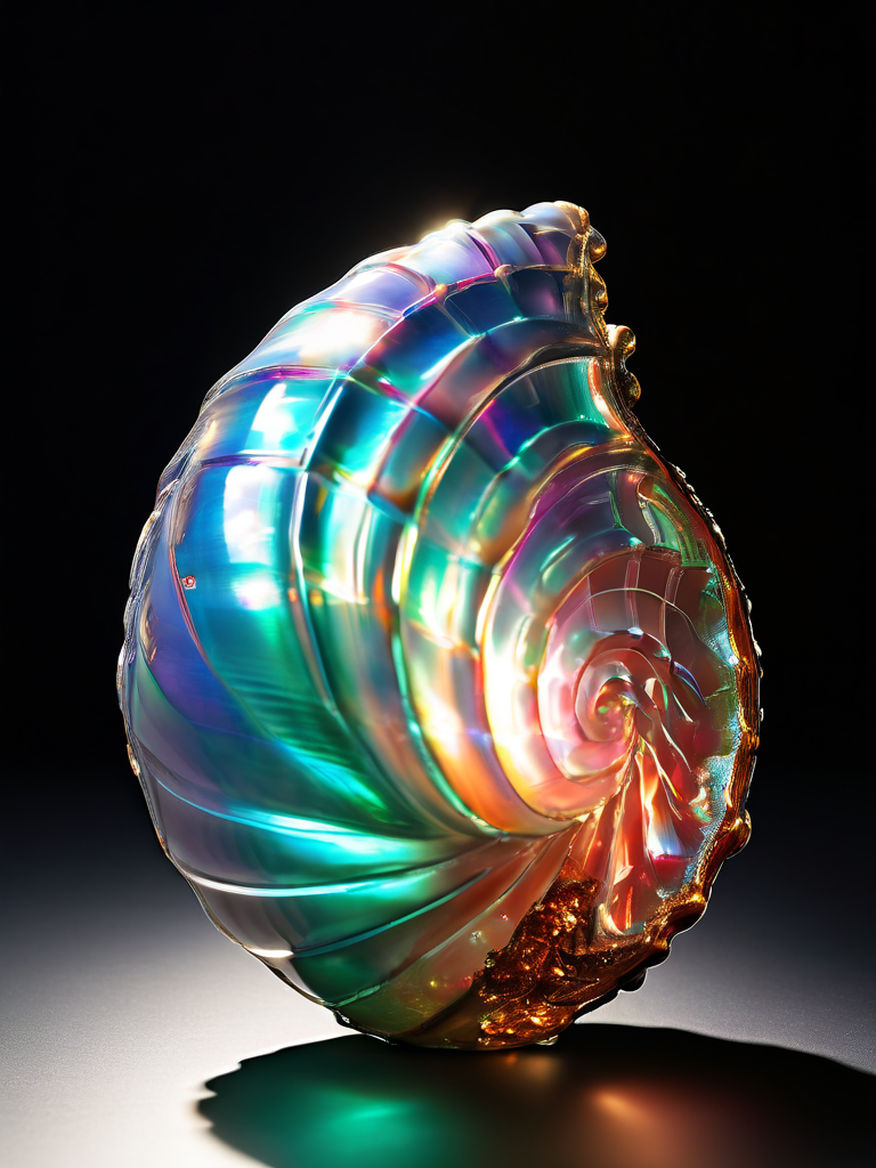 A huge pearl-iridescent shiny shell by Викa Бибарсова - Playground