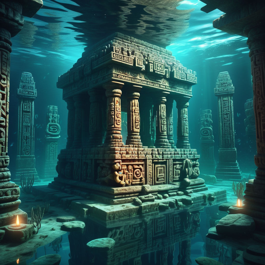 Ancient Temple Underwater: An ancient by Himanshu - Playground
