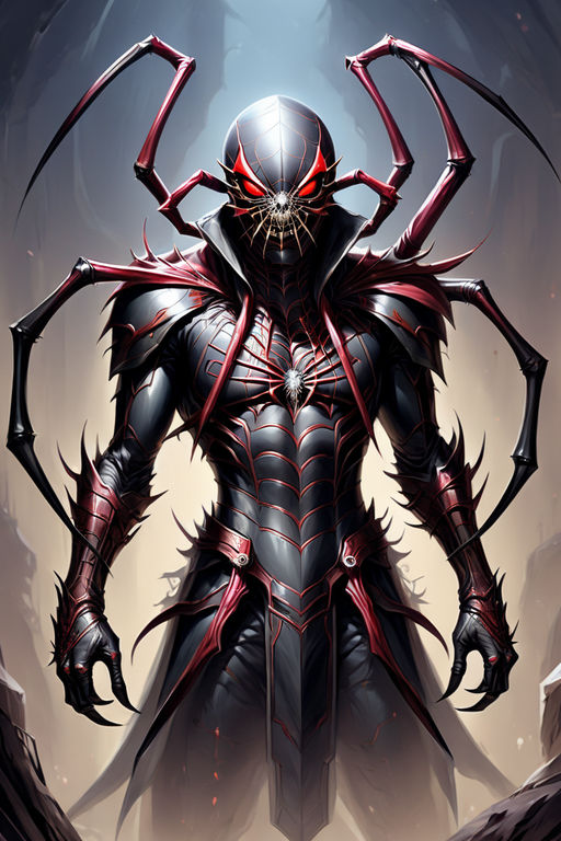 A fantasy spider-humanoid warrior by OnlyMADDOG - Playground