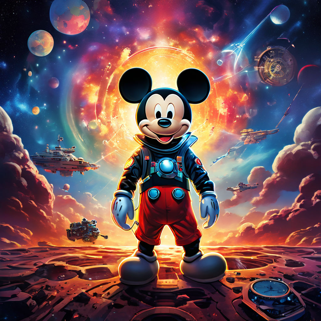 Mickey Mouse portrayed in a captivating key visual poster by 01黃天慧 ...