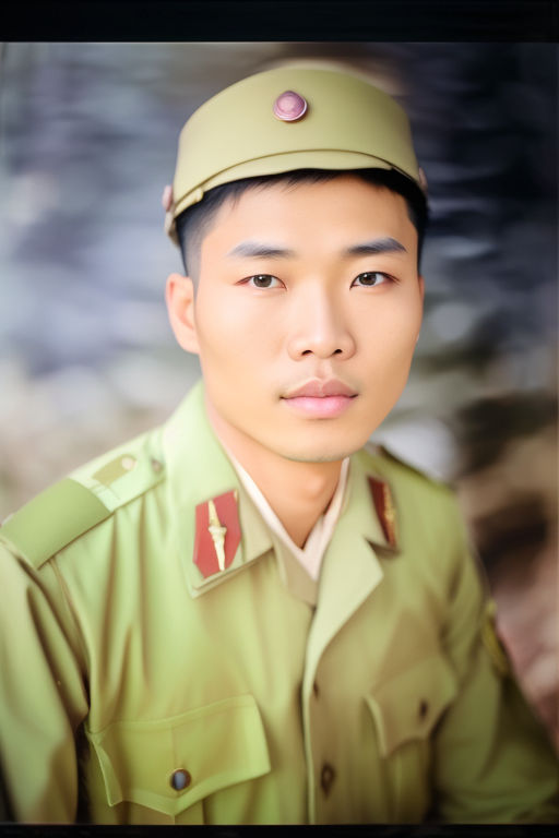 A beautiful portrait photography of a vietnamese soldier by Dong Nguyen ...