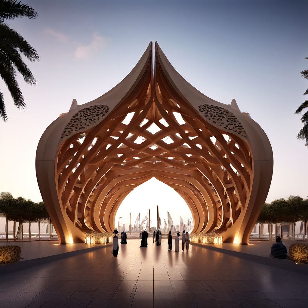 CREATE Kuwait pavilion expo gate using traditional ship shap... by ...