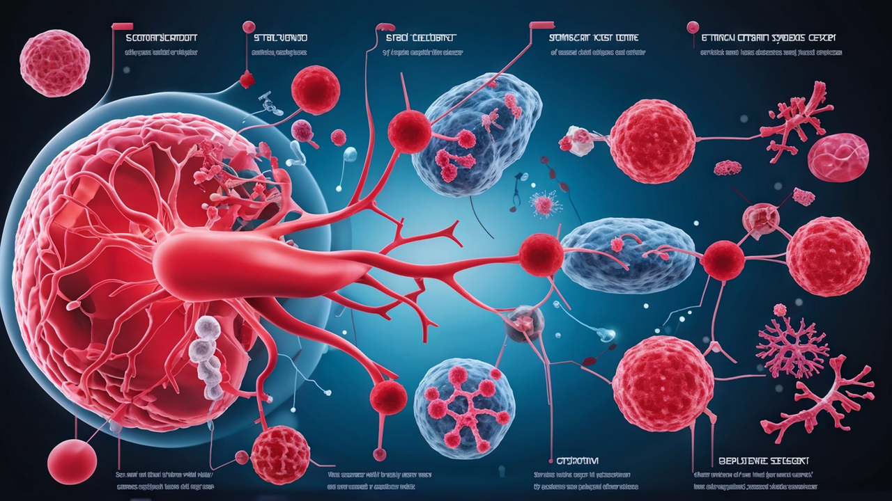 Create an impressive infographic showing how cancer cells sp... by ...