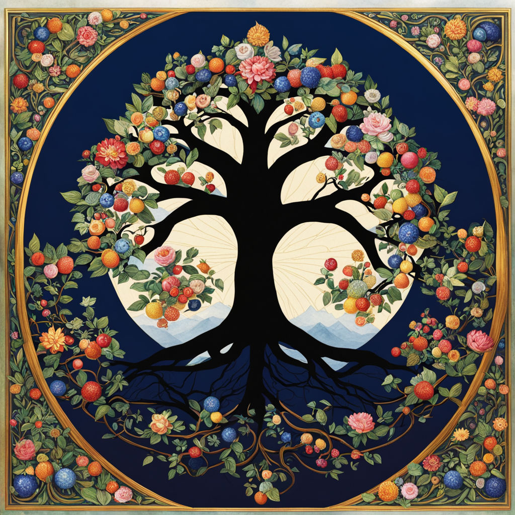 The tree of enlightenment was tall and outstanding. Its trun... by ...