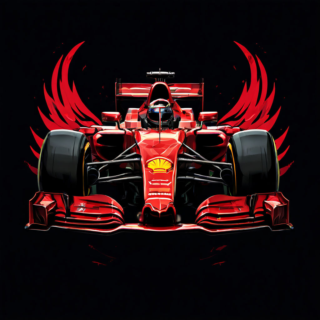 A F1 Racing car logo with a indication of speed. The company... by ...