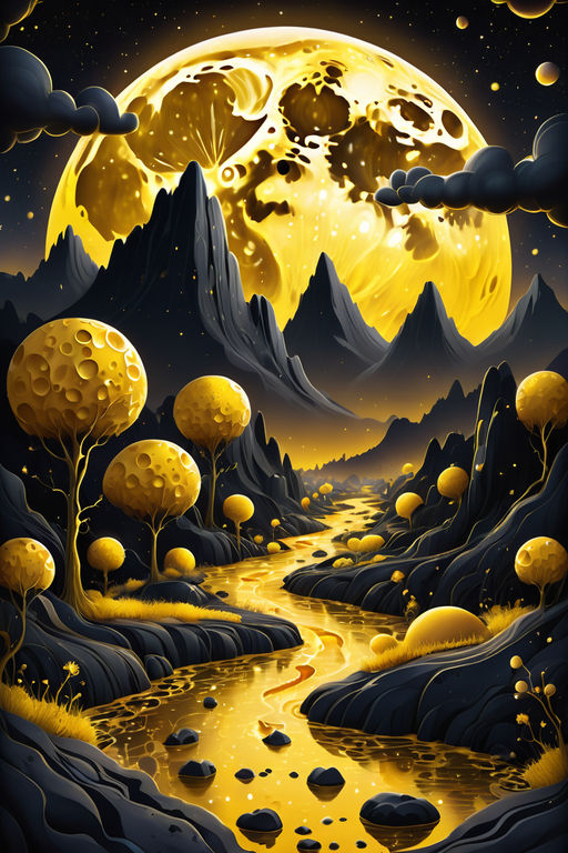 A digital illustration in a cartoon style depicts a mystical by the ...