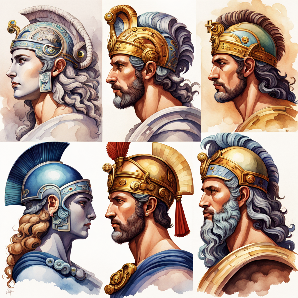 Iconic side face of Athena by Mark Gonzalez - Playground