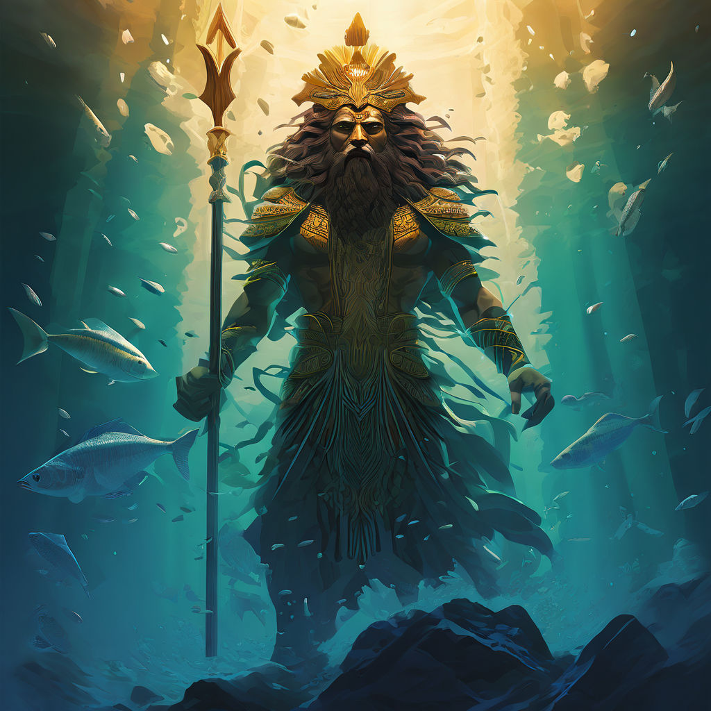Abzu the Mesopotamian god by Andy Garcia-Topete [STUDENT] - Playground