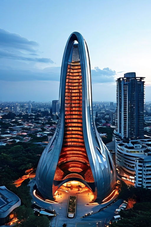 An amazing structure of a building that looks like a hard pe... by Romi ...