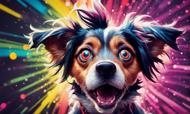 Crazy dog face by Ytoon - Playground