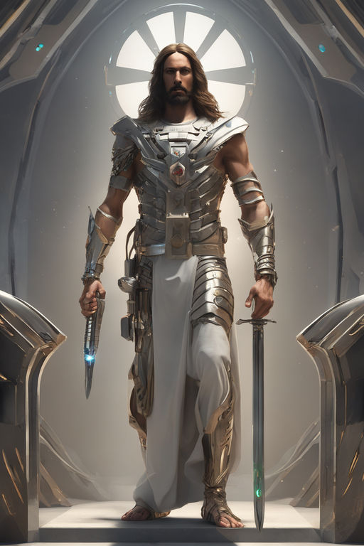 Futuristic king warrior Jesus Christ by Daniel - Playground