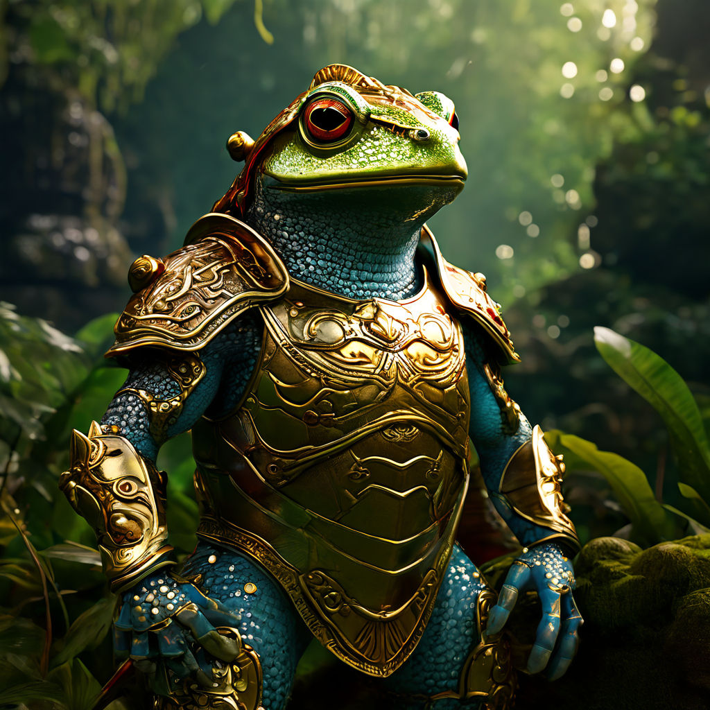 Frog as a ancient Greek warrior by Prashant Chattar - Playground