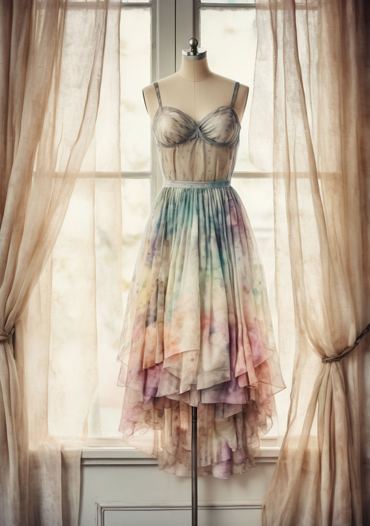 Dress code poster featuring a two-piece 15 dress by María Magdalena ...