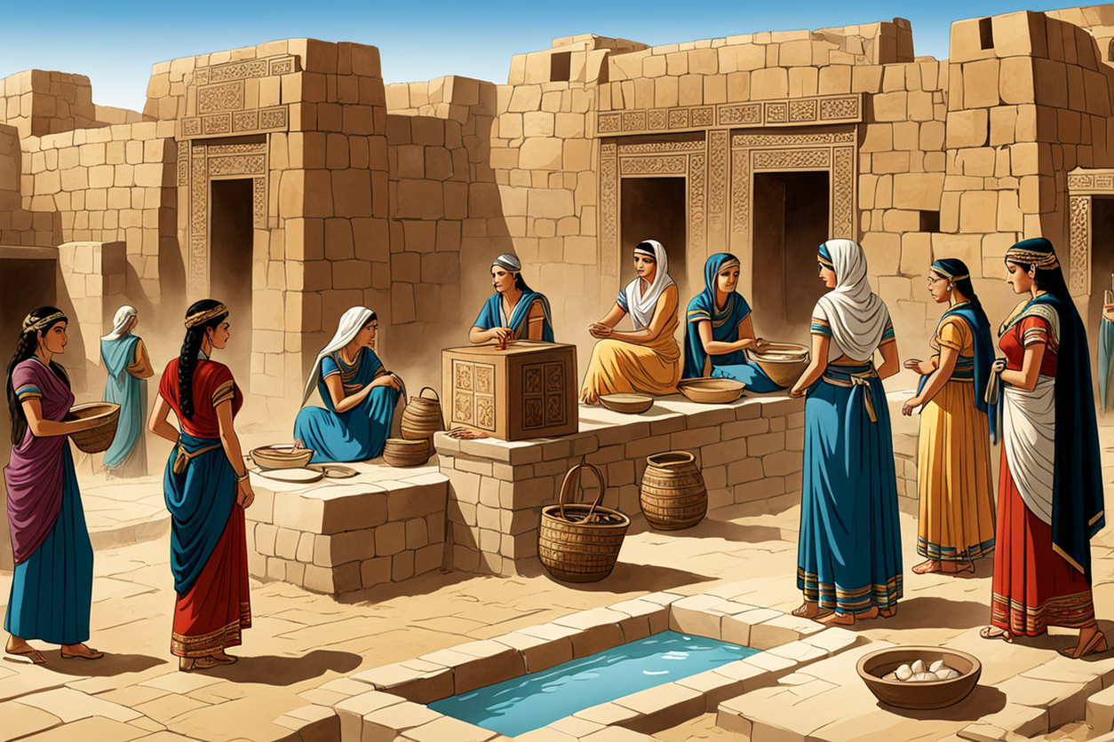 Daily life of Women in Ancient Mesopotamia by Hirthic Hrthic - Playground