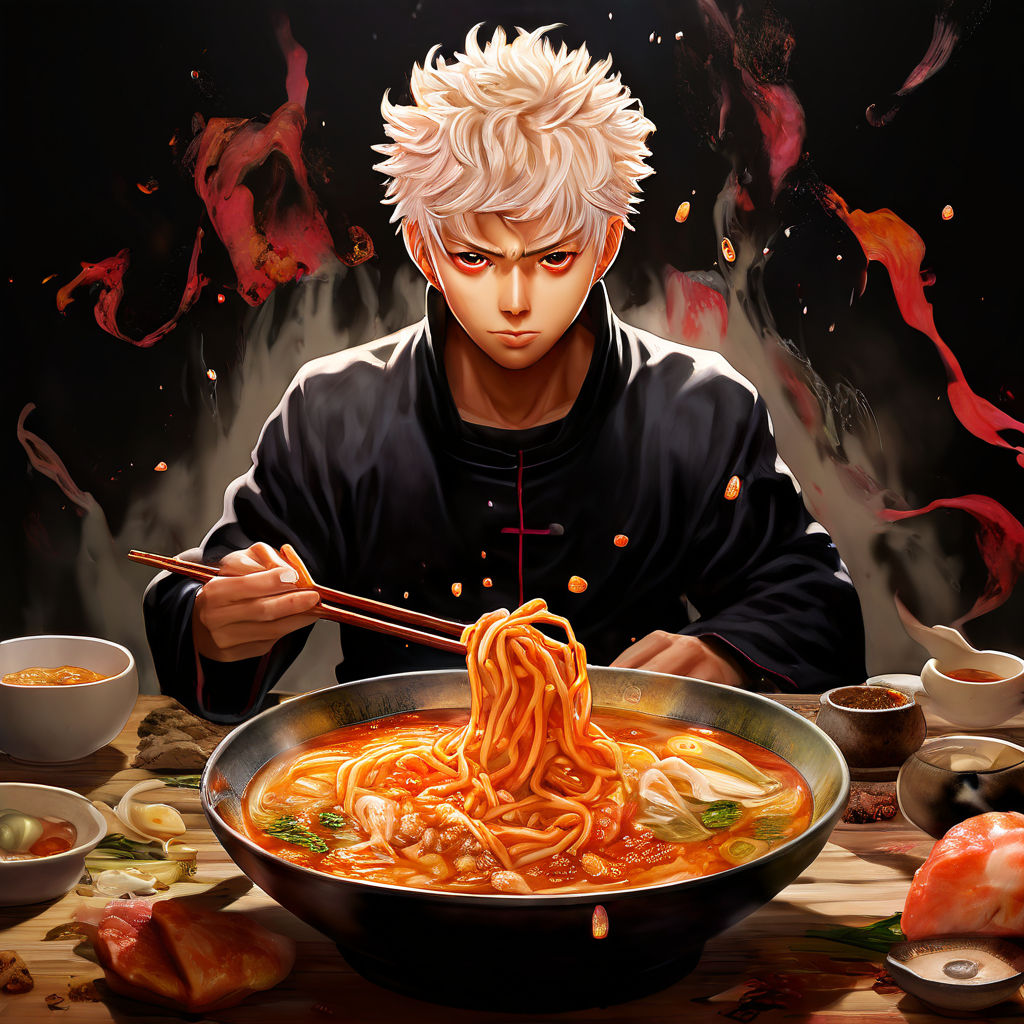 Gojo from "Jujutsu Kaisen" anime by 이희성 - Playground