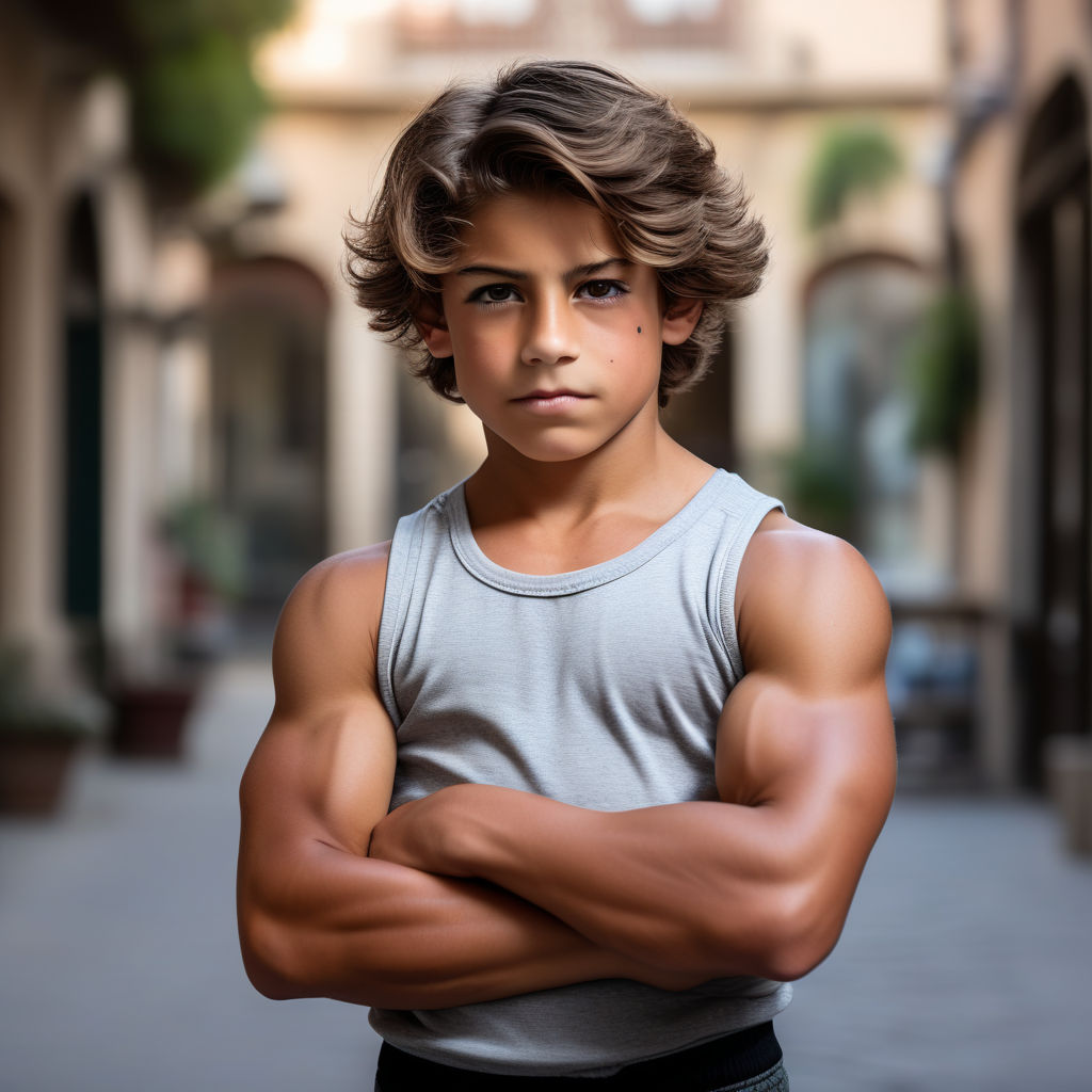 Twelve year old boy spanish bodybuilding muscle arm by Julius Lenz ...