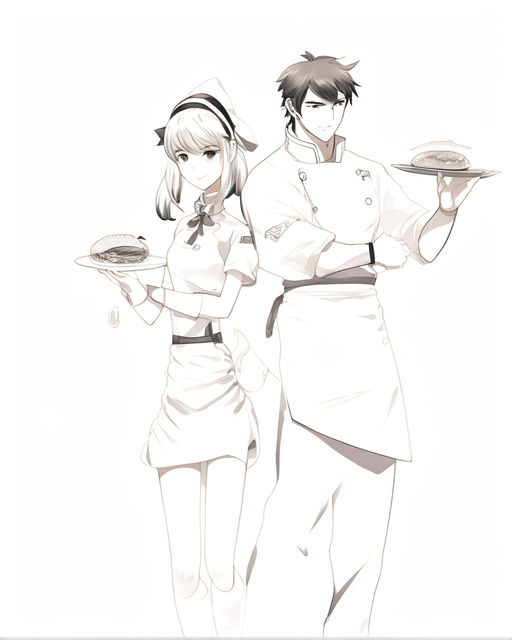 2d ilustration anime japan man girl chef by BLee 253 - Playground