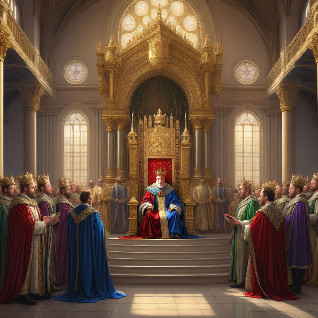 A majestic crowning ceremony by Clarence Stephenson - Playground