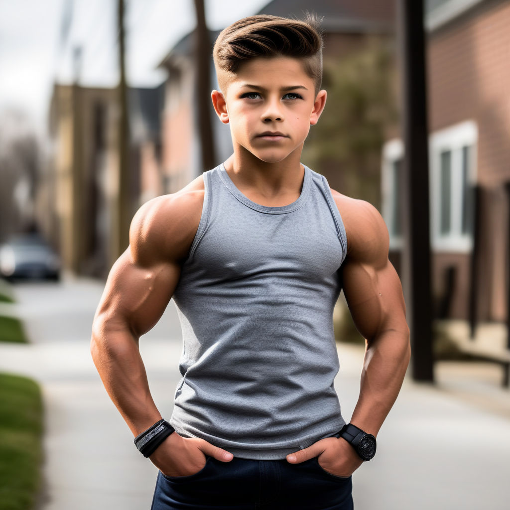 13 year old bodybuilder with the best jawline in the world f... by Khalfan Alhosani - Playground