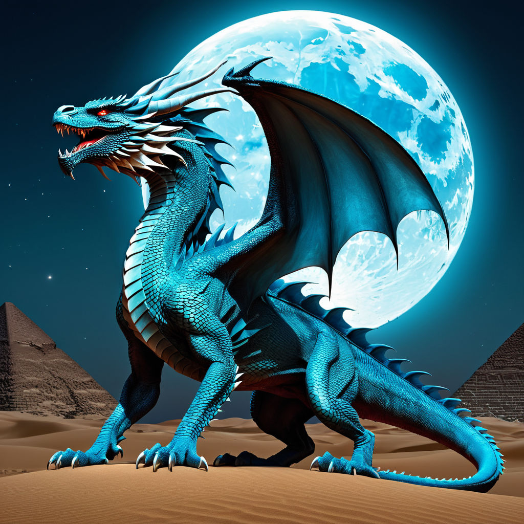 Create a fantasy dragon. mad. crazy. bad. insidious. bloody.... by ...