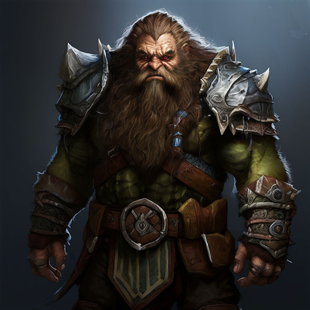 Hybrid creature half-gobelin half-dwarf by No Reply - Playground