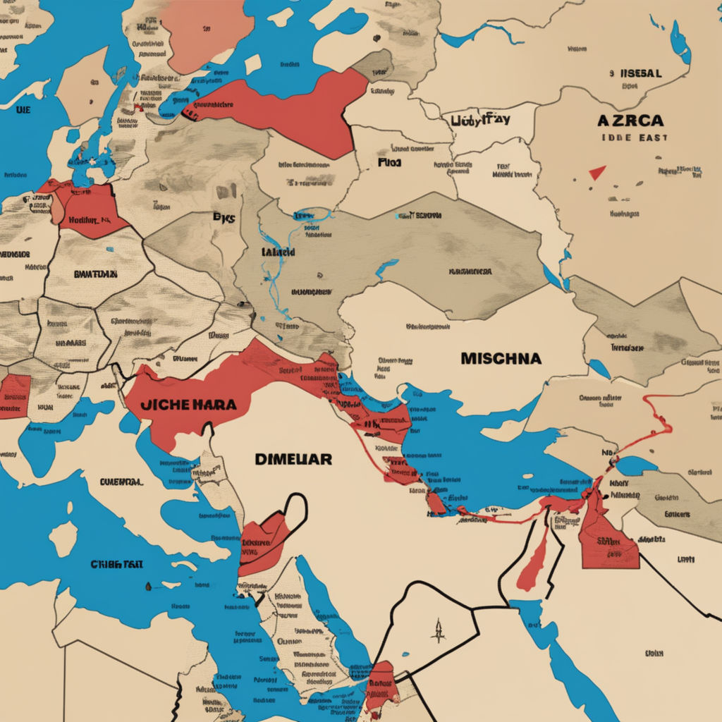 A graphic depicting a military map of the Middle East by menshy moansh ...
