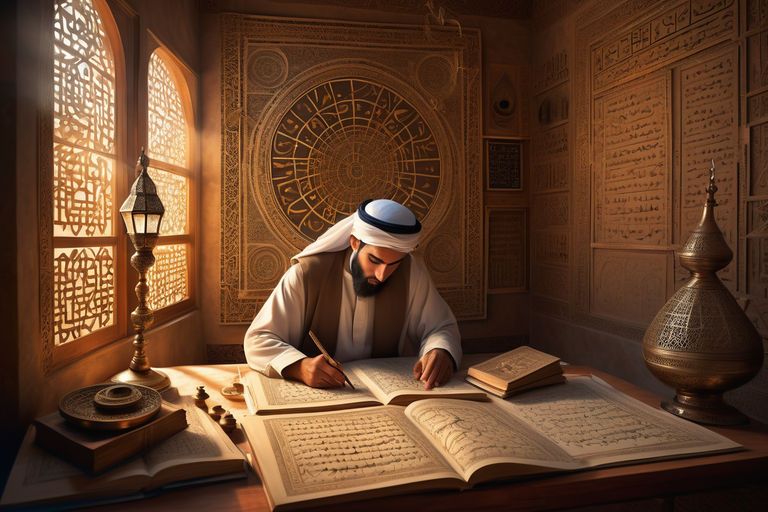 An Arab mathematician engulfed in solving complex equations by Daren ...