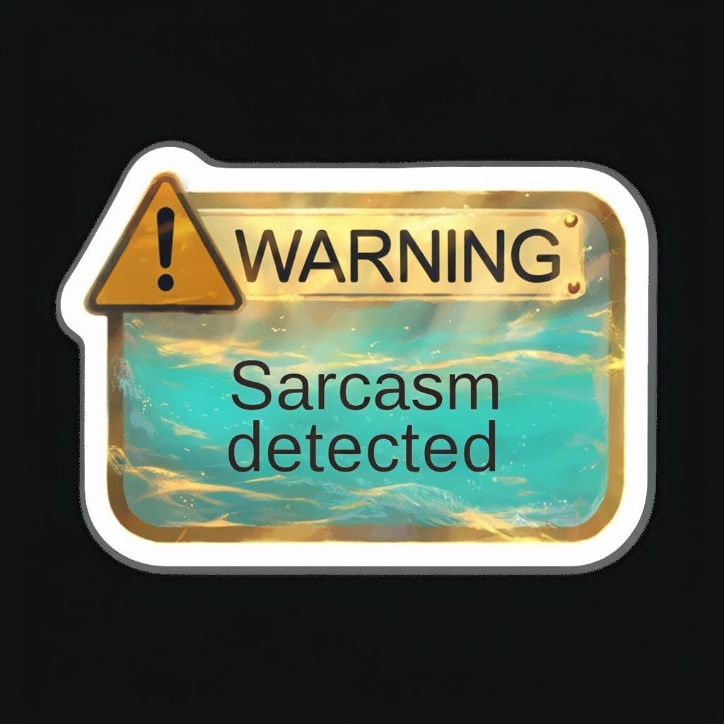 Warning Sarcasm Sign