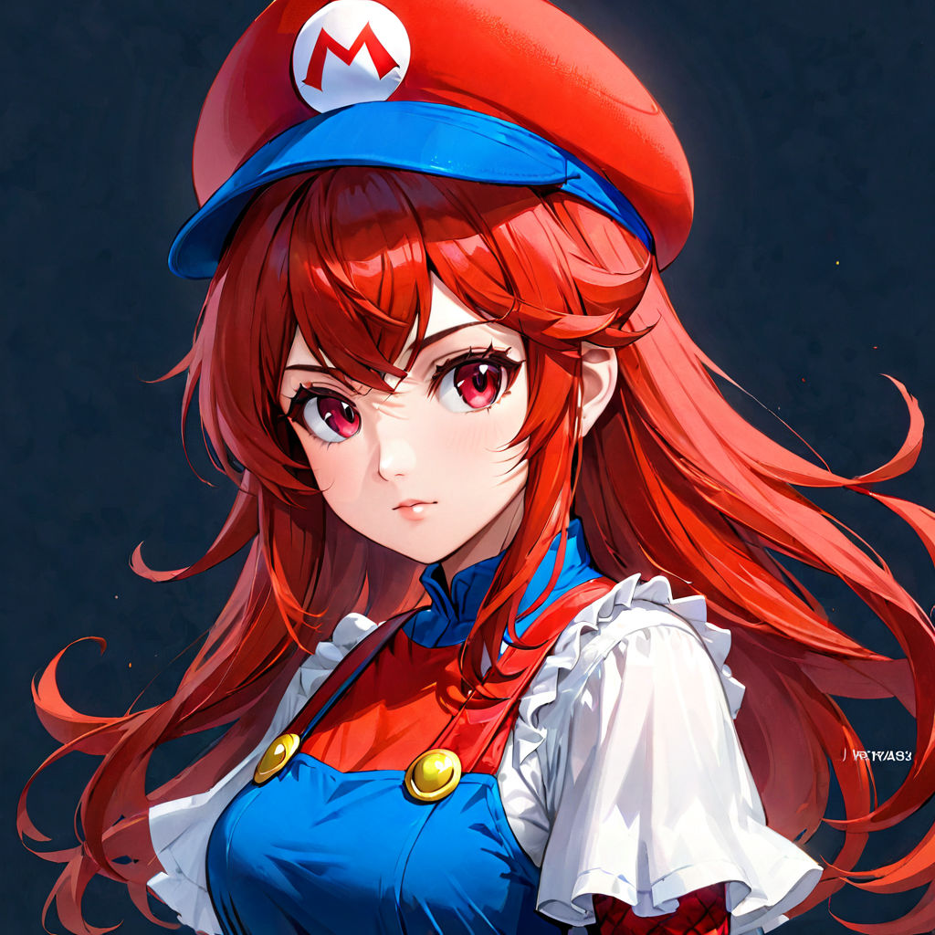 Portrait of (jnfrlwrc woman) as super Mario by ArkAarom - Playground