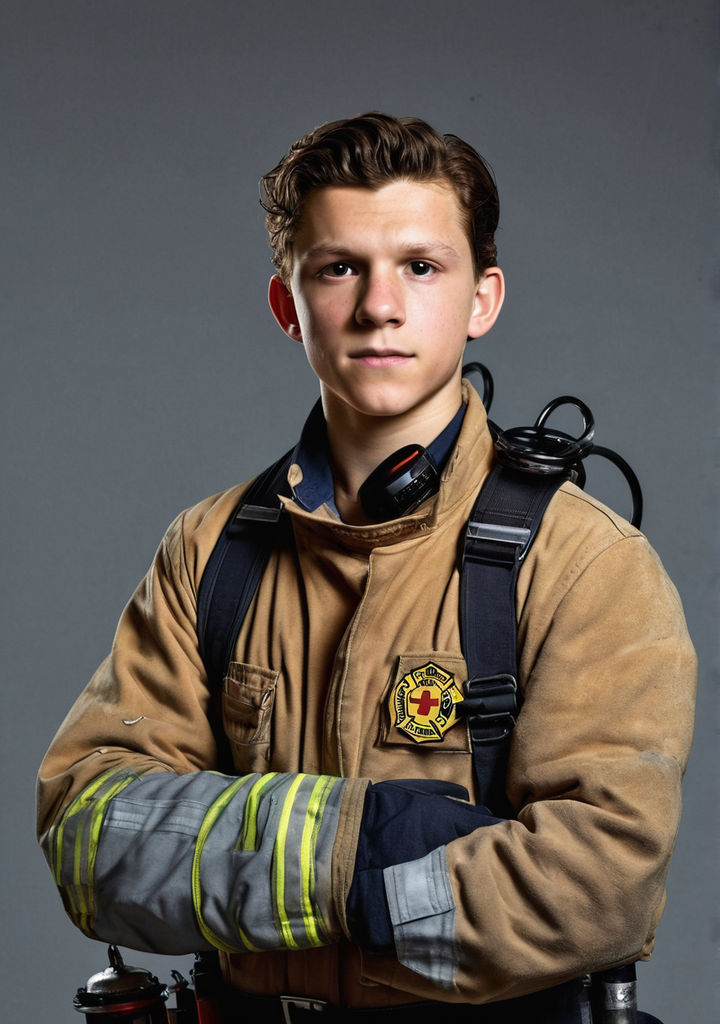 Tom Holland In A Firemans Calender Photoshoot By Thomas Townsend