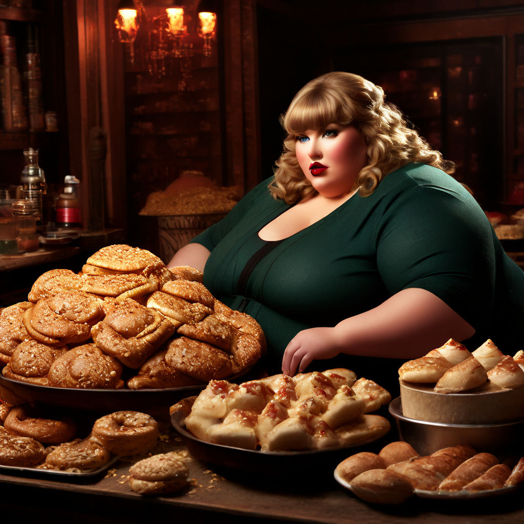 A very fat Taylor Swift with the weight of 1000 kilograms an... by ...