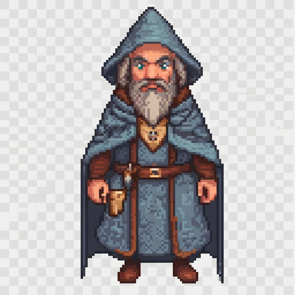 Medieval mage character by Faydeee HS - Playground