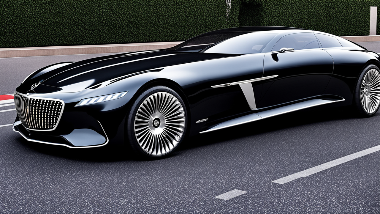 Create a fully realistic image of the new 2025 Mercedes Mayb... by ...