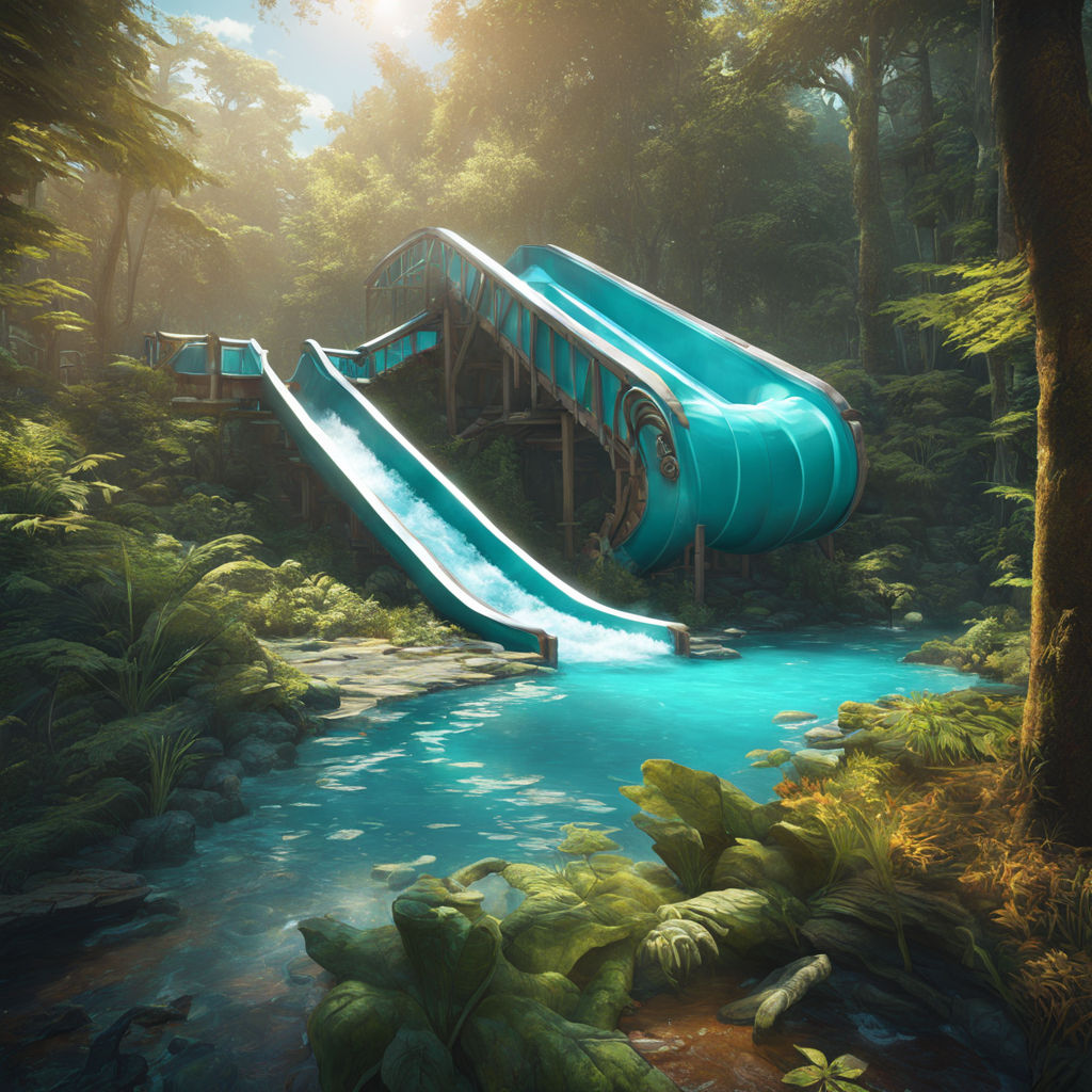 Swamp Monster's Water Slide: Fantasy Halloween Attraction by Zachariah ...