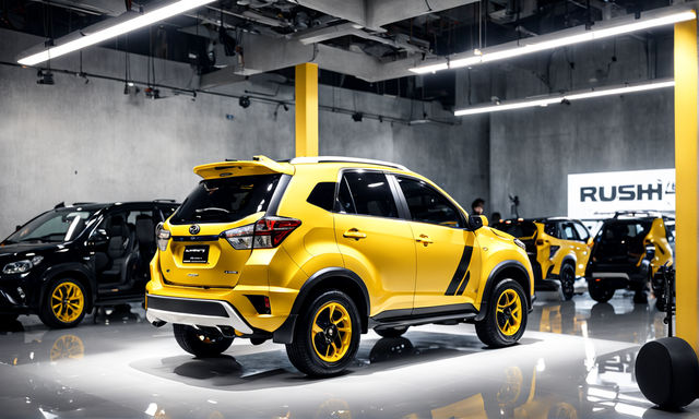 Toyota rush 2025 Standing in a sleek showroom fully modified... by ...