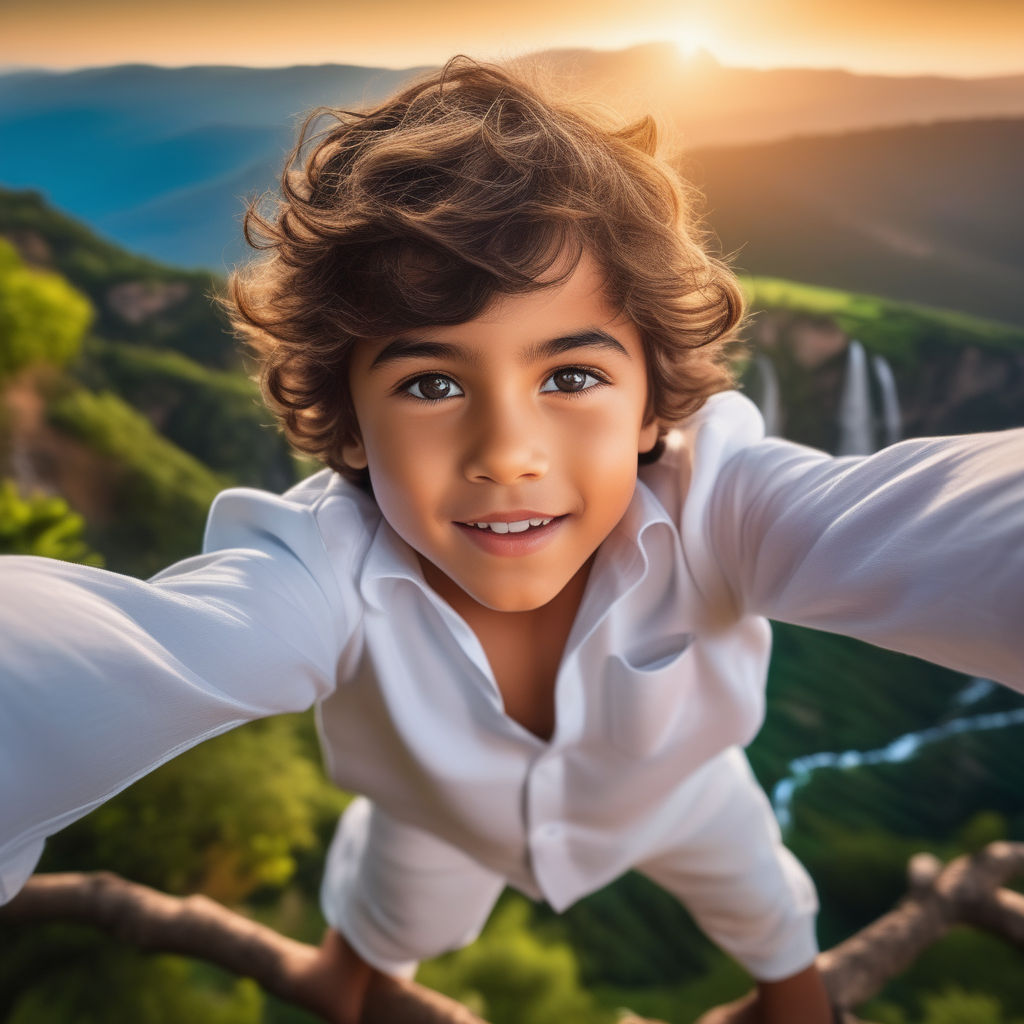 A realistic symmetrical super aerial top view photography of... by ...