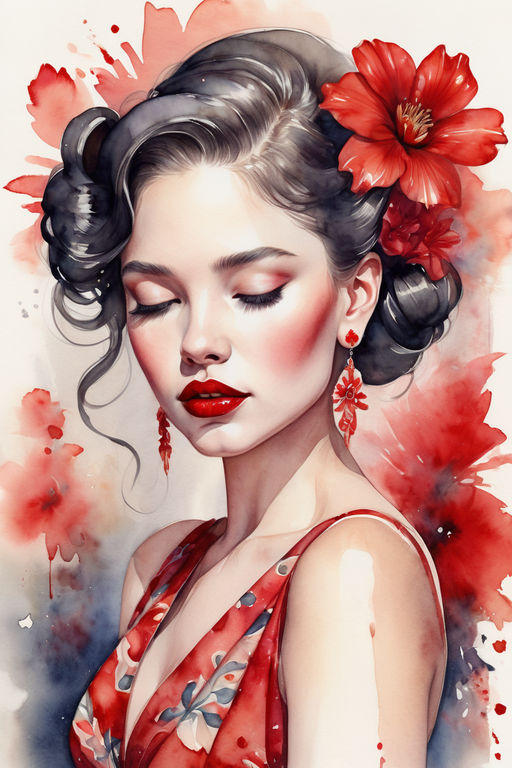 A stunning watercolor illustration captures the essence of a... by Max ...