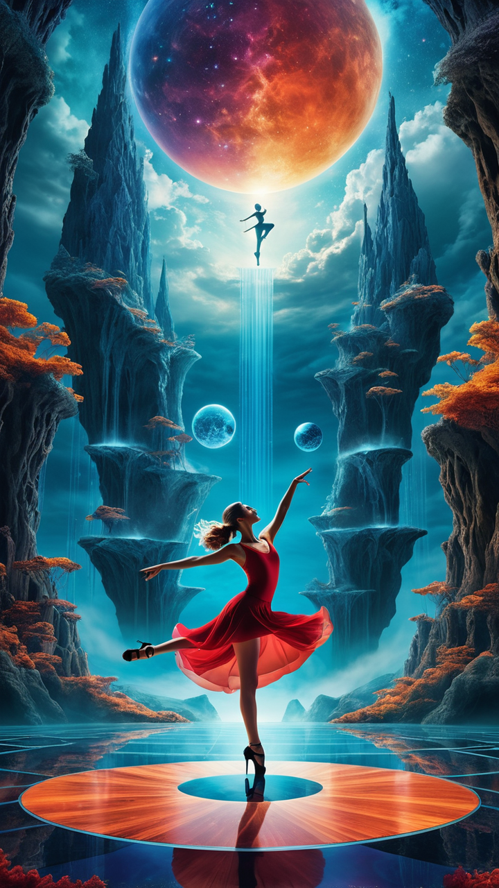 Dreamscape Dancers. Create an artwork of dancers performing ... by ...