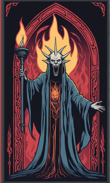 Old school metalcore band full colored logo satanic possum i... by ...