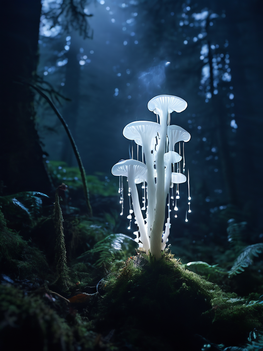 Beautiful and glowing white monotropa uniflora (aka by Josh Hunter ...