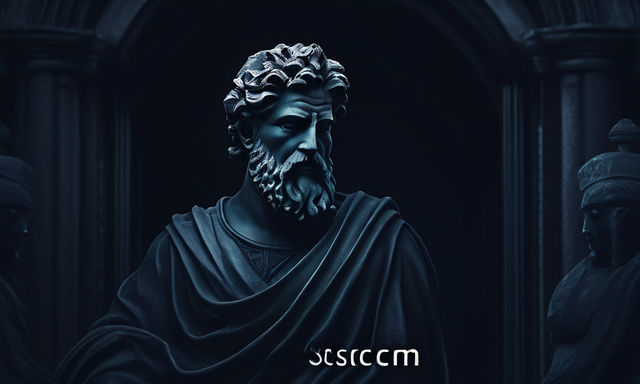 Stoicism dark theme with no writing on picture by Paulo Junior - Playground