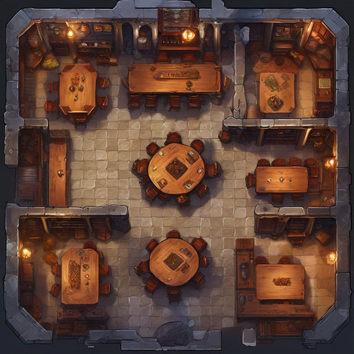 A 2D RPG battle map with top view by Luan Lima Lima - Playground